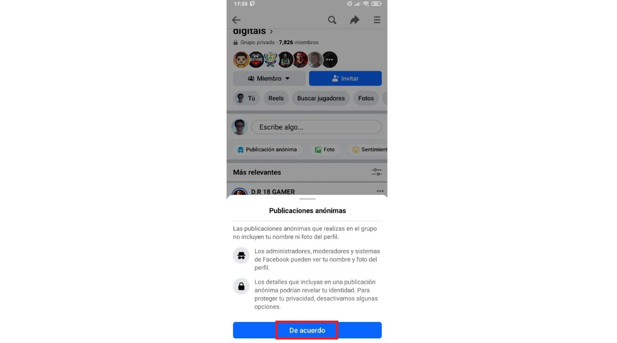 Cómo publicar de forma anónima en Facebook