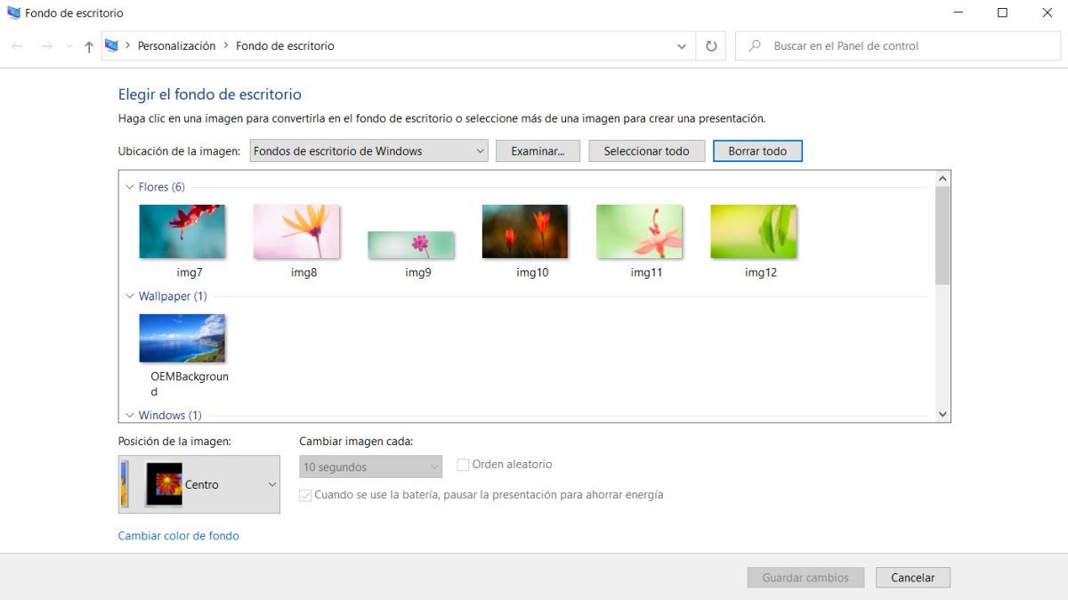 Cómo poner un fondo de pantalla diferente en cada monitor en Windows