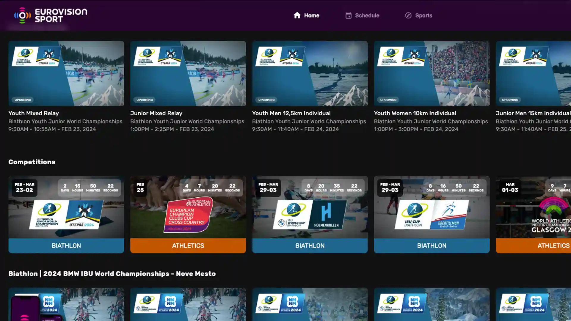 Así es Eurovision Sport, una nueva plataforma de streaming para ver deporte
