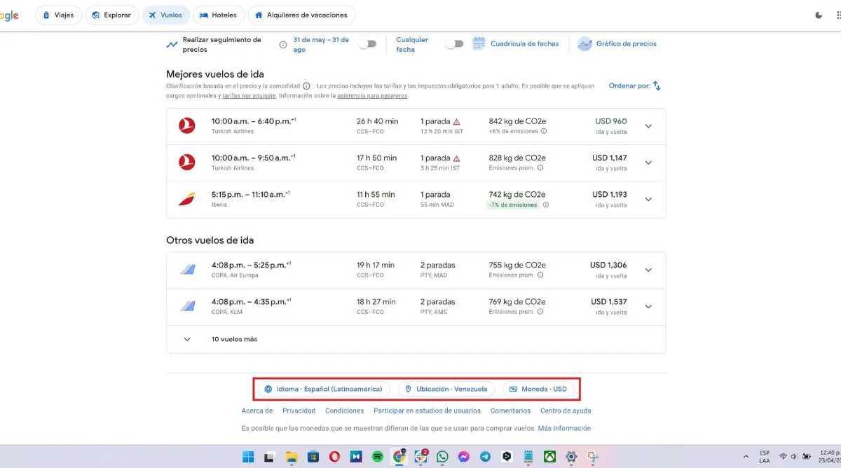 Trucos para conseguir vuelos baratos con Google Flight