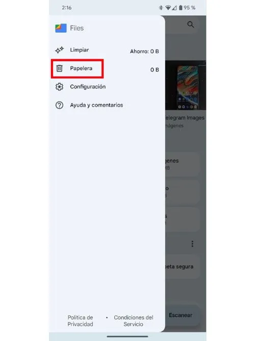 Cómo vaciar la papelera de un móvil Android Cómo vaciar la papelera de un móvil Android