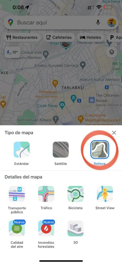 Cómo saber la altura sobre el nivel del mar usando Google Maps
