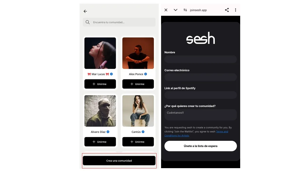 Sesh, donde los músicos pueden crear una comunidad de seguidores online