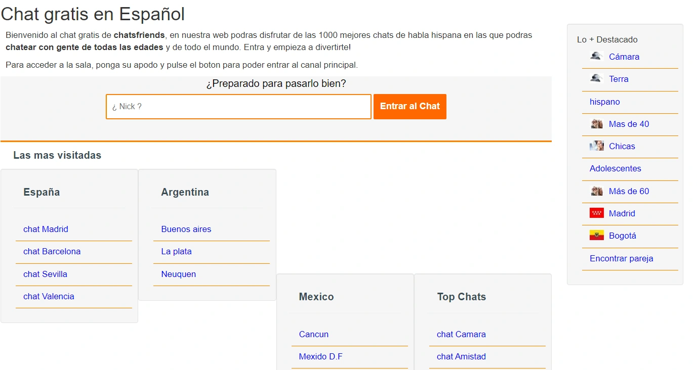 Los mejores chats de Latinoamérica