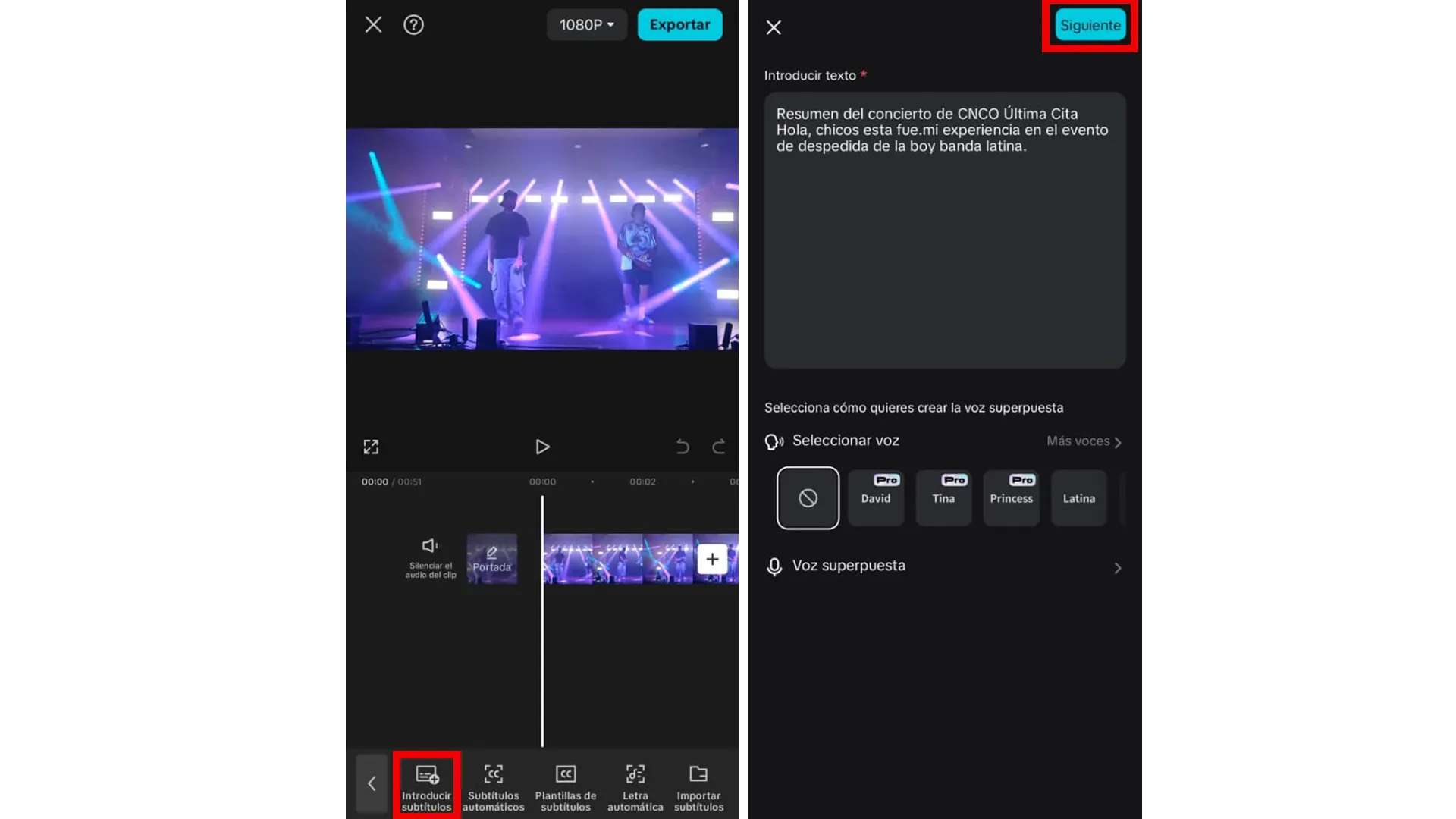 Cómo poner subtítulos con CapCut