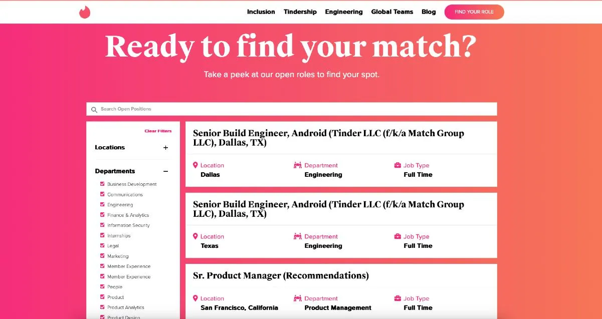 Ofertas de empleo en Tinder: la app para ligar busca trabajadores