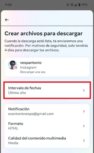 Cómo descargar todos tus datos de Instagram