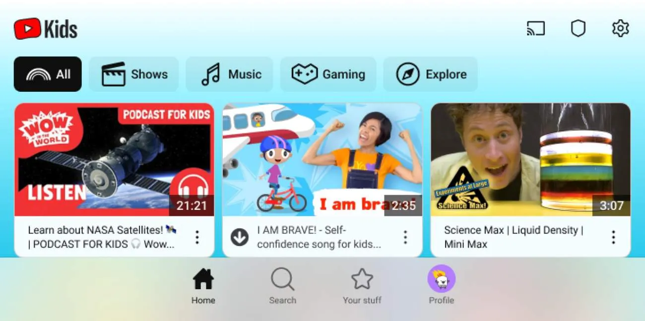 Así es el rediseño de YouTube Kids