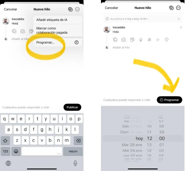 Cómo programar publicaciones en Threads