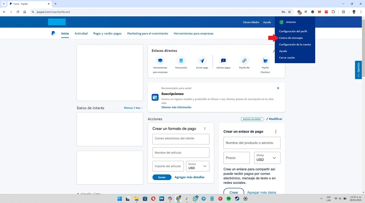 Cómo contactar con PayPal