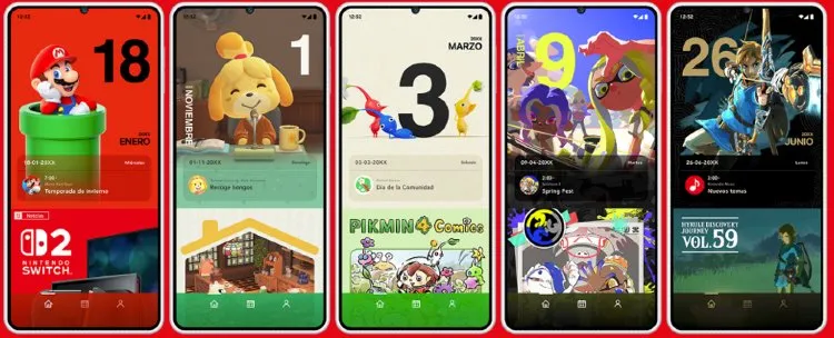 Así es la app "Nintendo Today!"