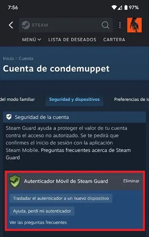 Cómo reforzar la seguridad de tu cuenta de Steam