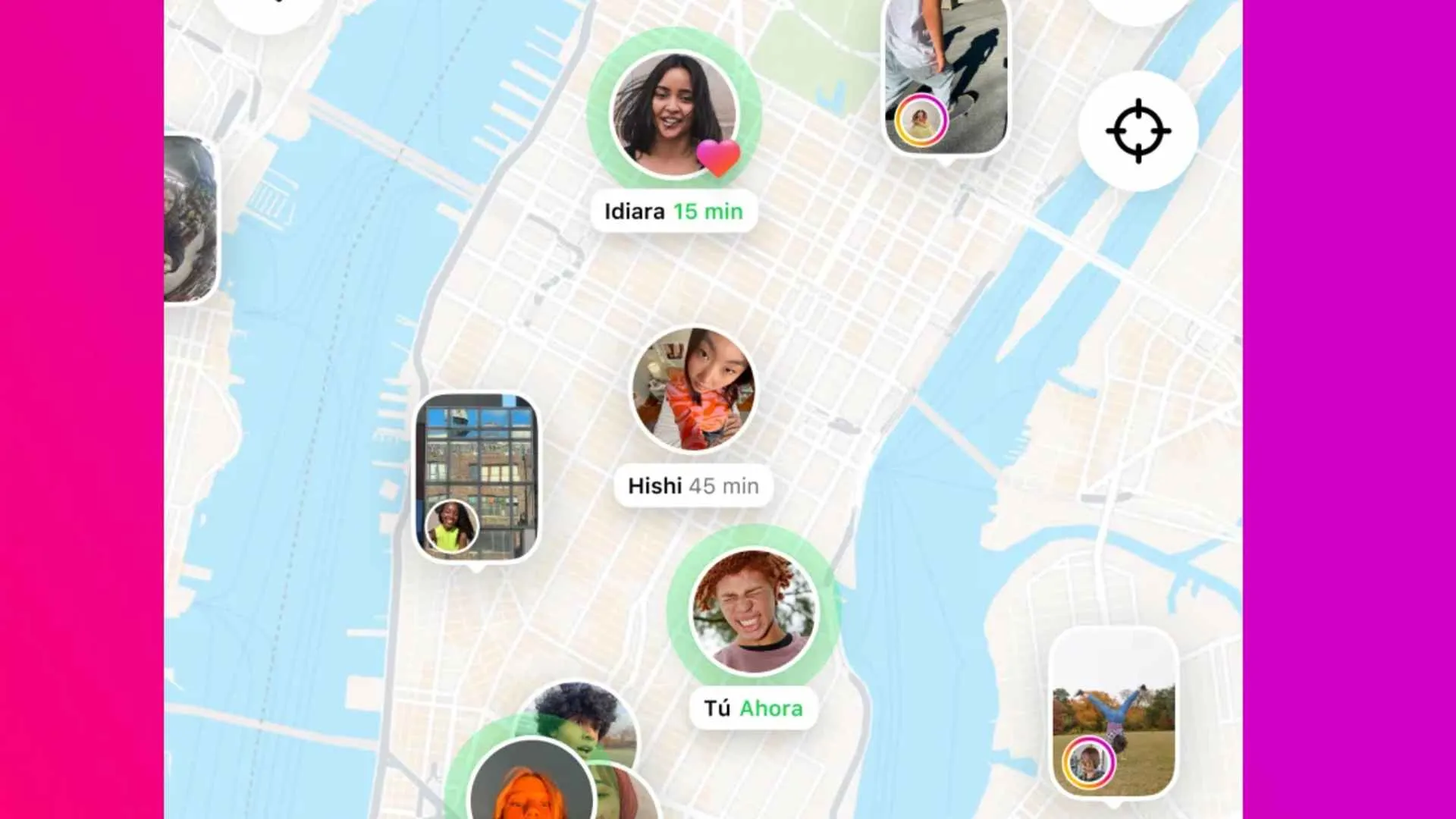 Cómo funciona el Mapa de amigos en Instagram