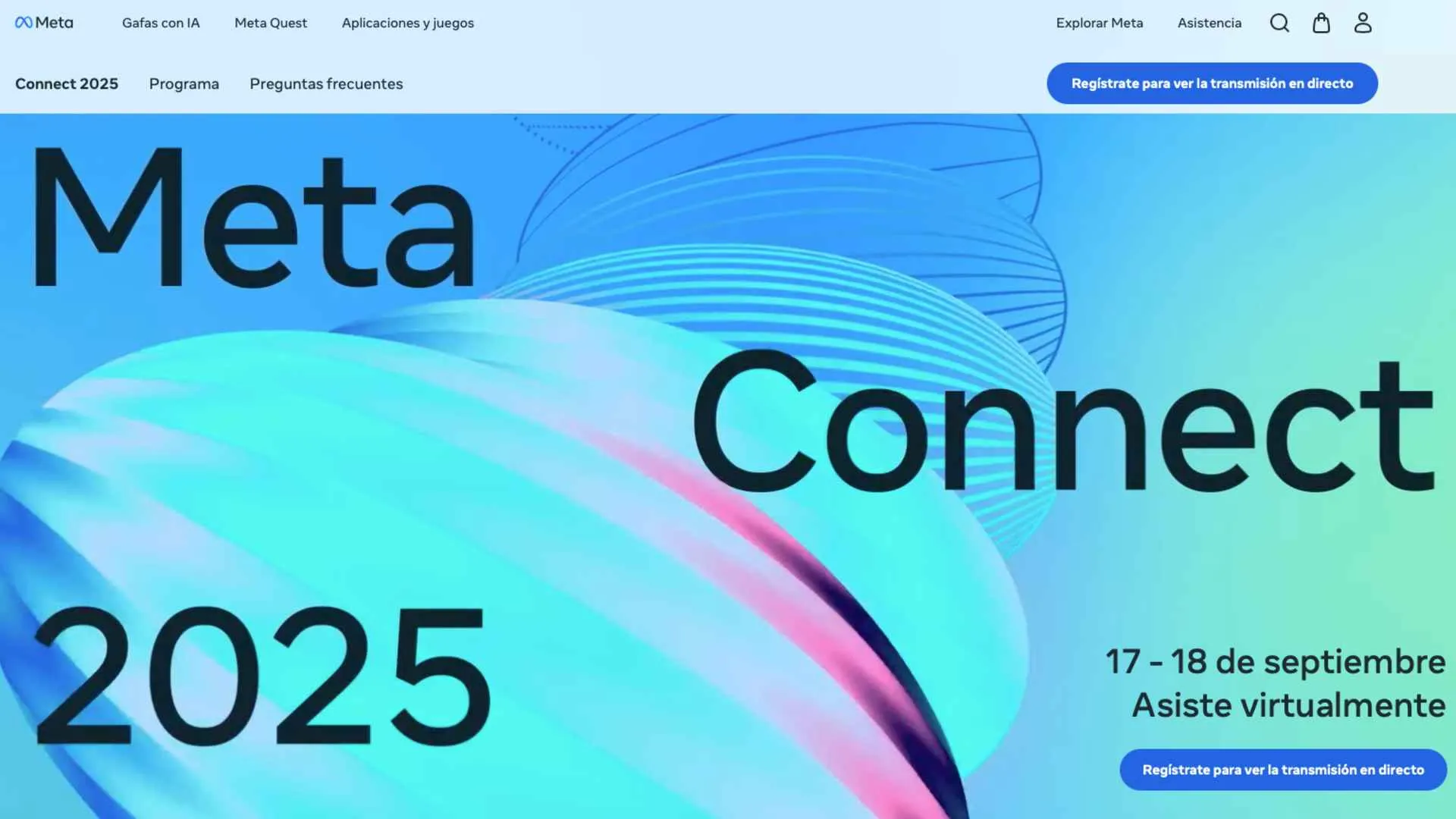 Cómo ver en directo el evento Meta Connect